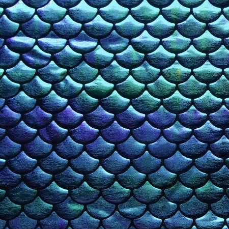 Blue Purple Gradient Mermaid Fish Scale | iFabric