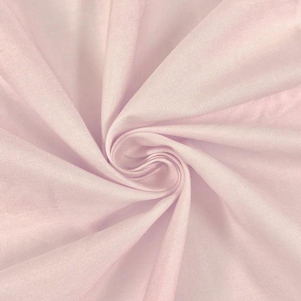 Light Pink Solid 100% Cotton Fabric | iFabric
